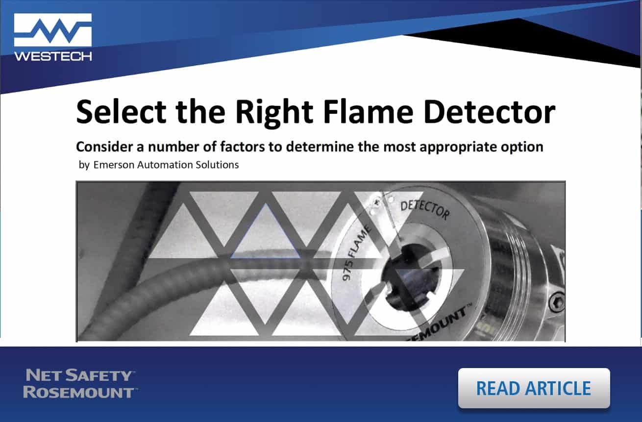 Select the Right Flame Detector - Westech Industrial Ltd