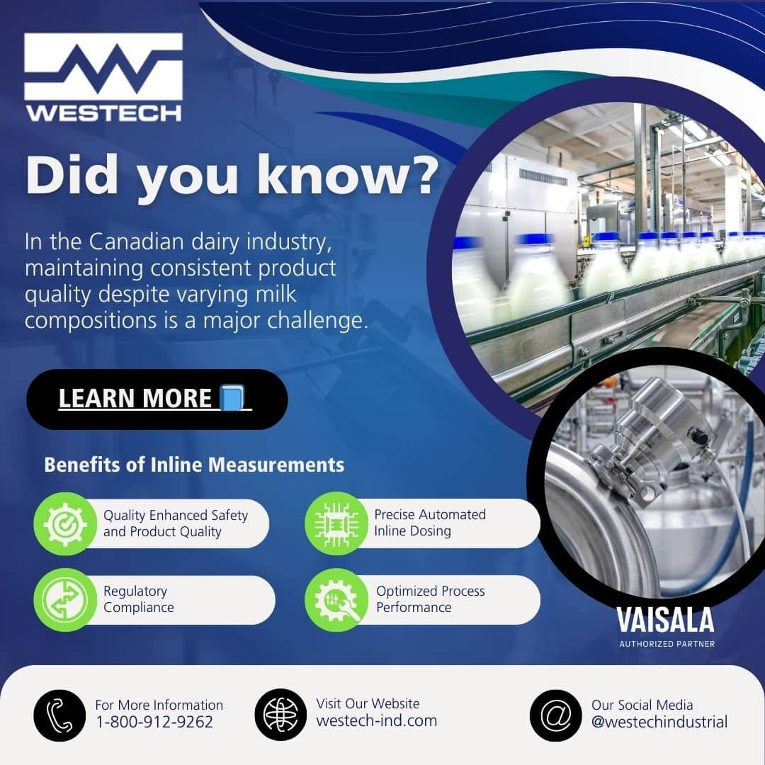 Precision Measurement in the Dairy Industry - Westech Industrial Ltd